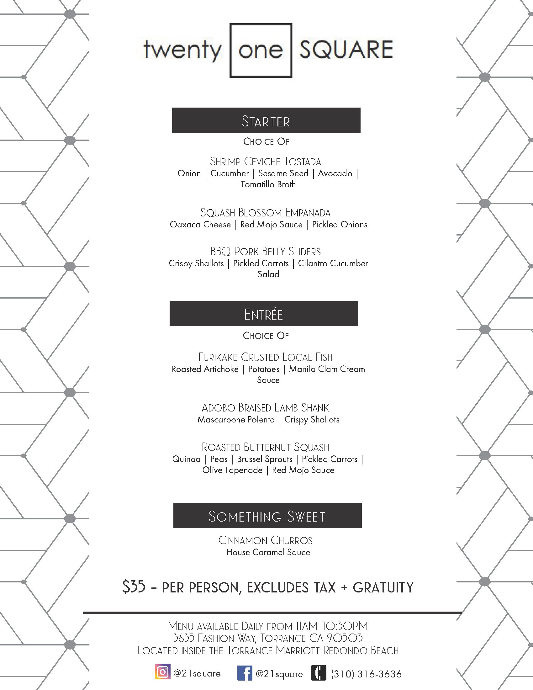 Dine LA Restaurant Week - 21 Square Kitchen - Discover Torrance